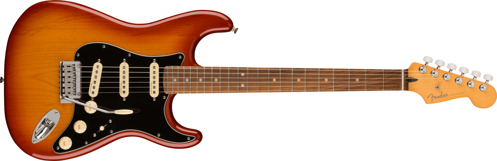 Guitare électrique, "PLAYER PLUS STRATOCASTER®" Pau Ferro, "Sienna Sun ...